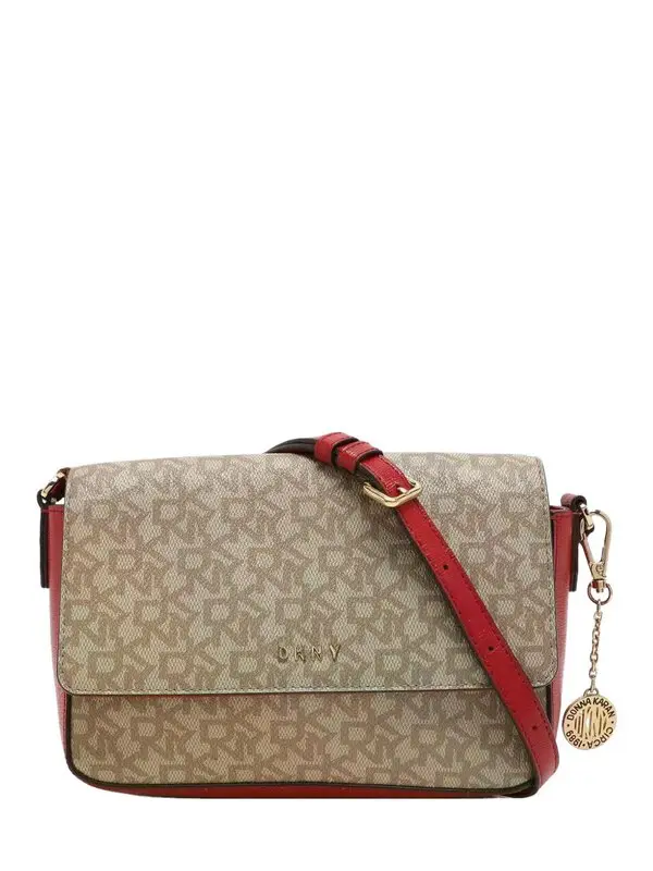 Dkny Cross Body Bag With Charm Detail - Neutrals