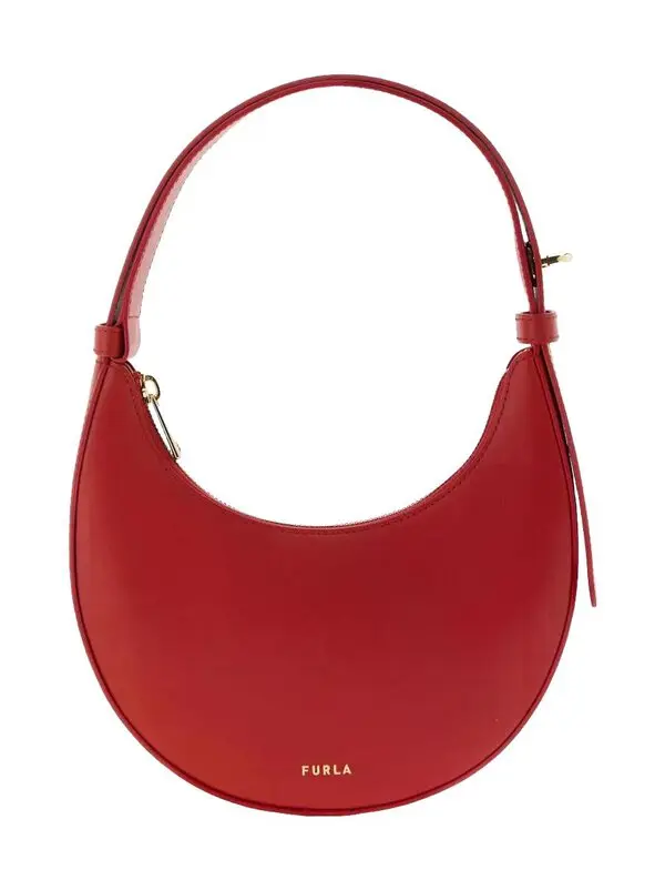 Furla Mini Delizia Leather Shoulder Bag - Red