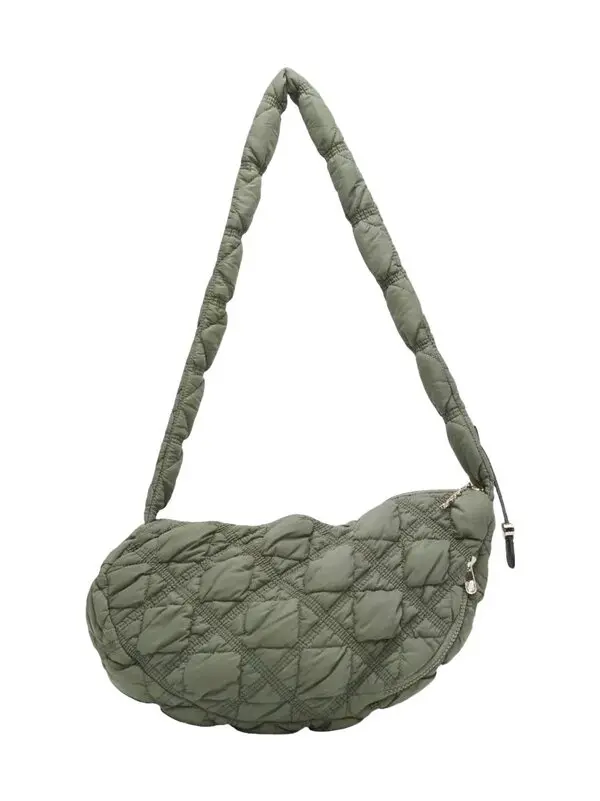 CARLYN Quilted Tote Bag - Green