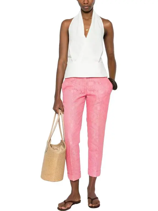 Stella McCartney Tailored Floral Print Trousers - Pink