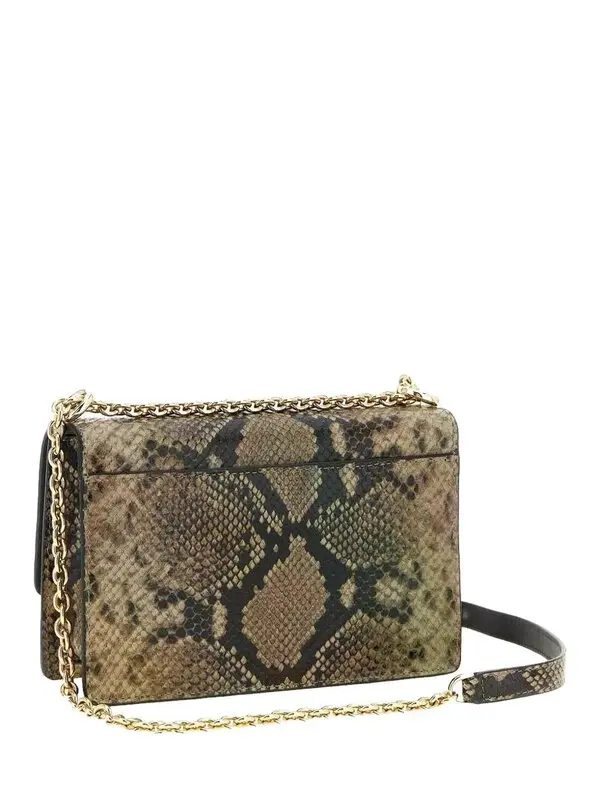 Furla 1927 Python-print Mini Bag - Brown