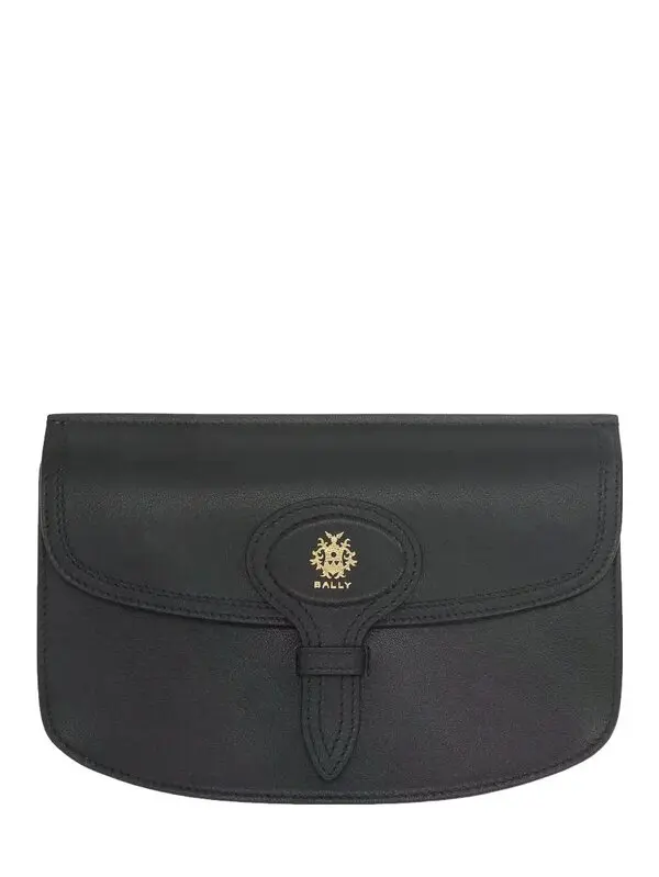 Bally Logo Plaque Cross Body Bag - Black