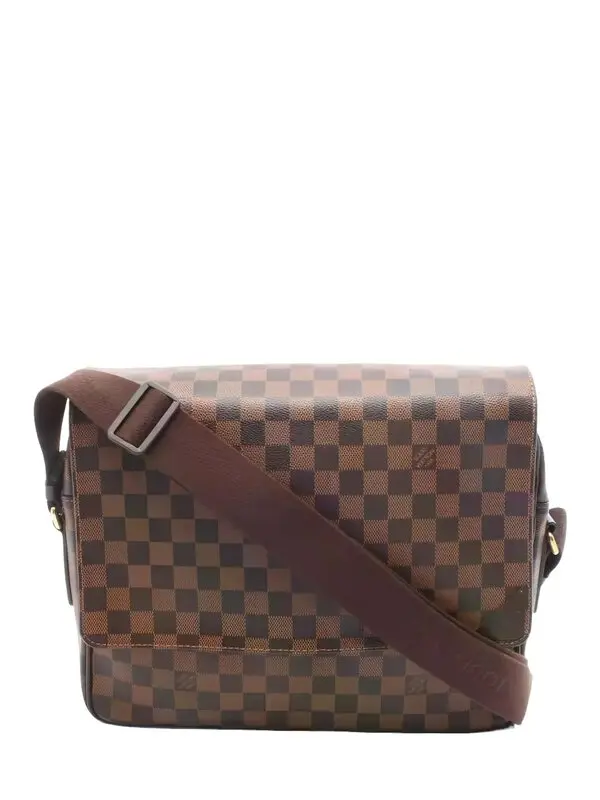 LOUIS VUITTON Shelton Damier Ebene Shoulder Bag - Brown