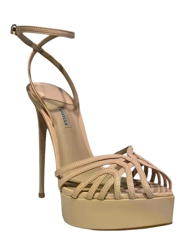 LE SILLA Caged Platform Sandals - Neutrals