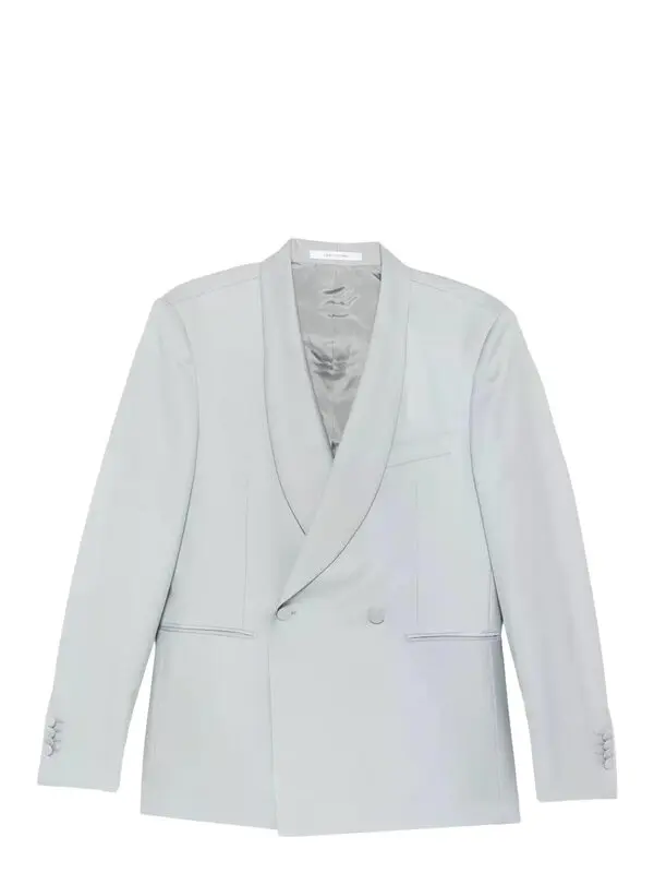 Tagliatore Merrill Double-breasted Wool Blazer - Grey