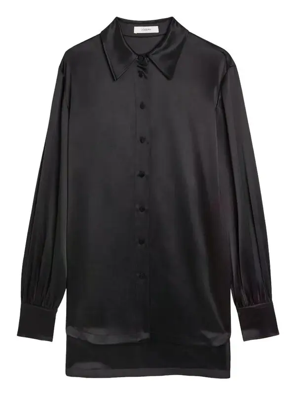 JOSEPH Cuffed Blouse - Black