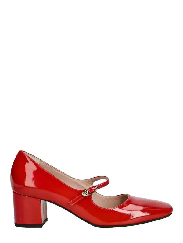 Moschino Patent Buckle Pumps - Red
