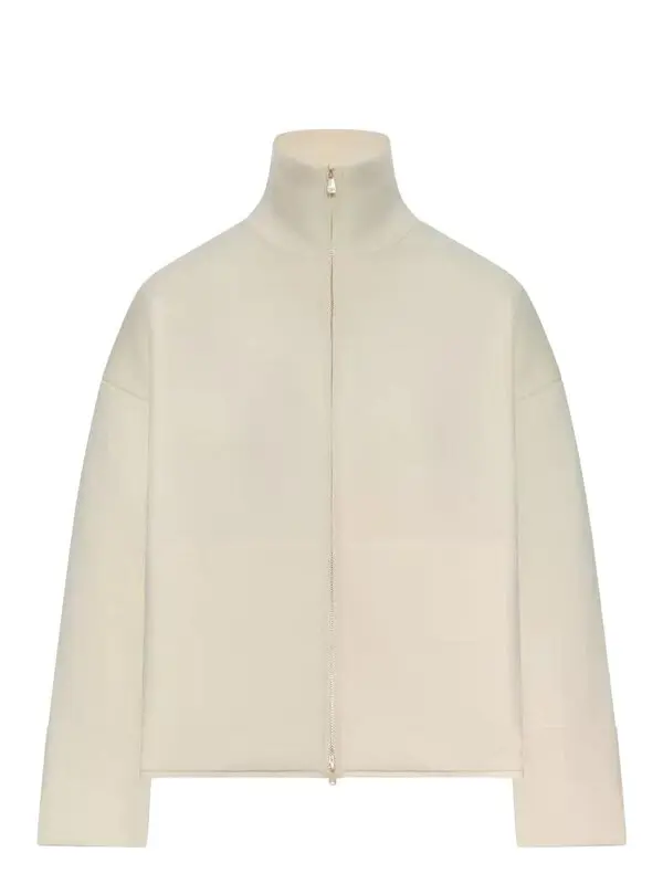 Max Mara High-neck Zip Sweatshirt - Neutrals