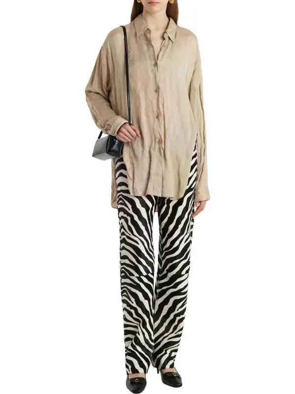 Khaite Goya Button-down Shirt - Neutrals