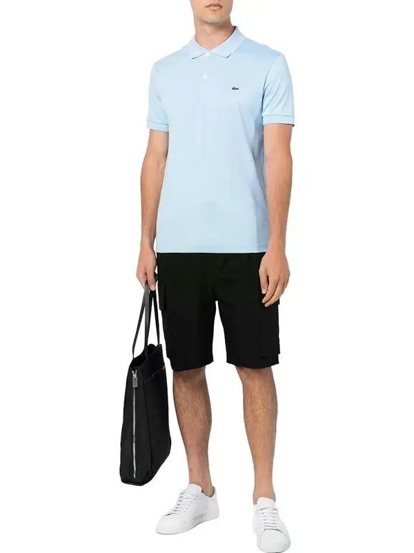 Lacoste Logo-patch Cotton Polo Shirt - Blue