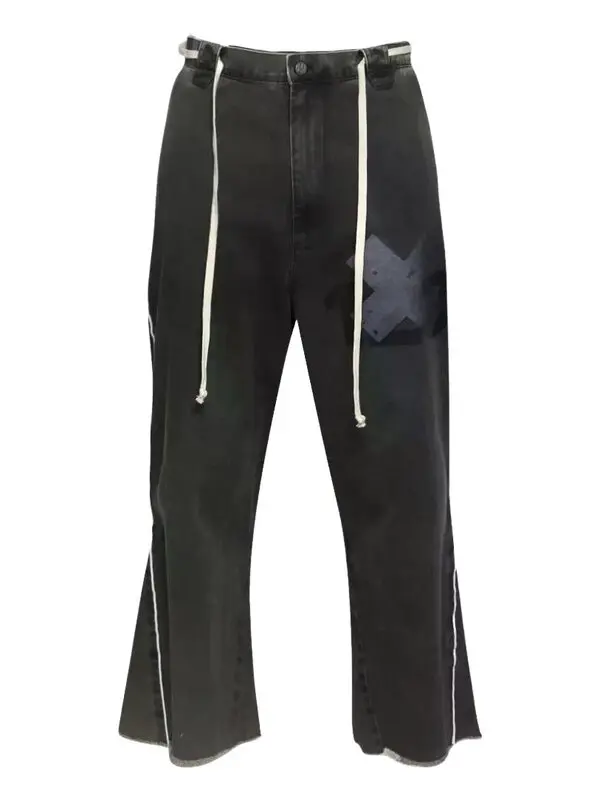 RRR123 Pastoral Straight Leg Trousers - Grey