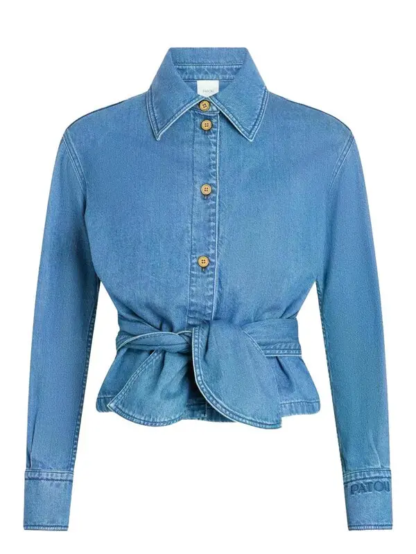 PATOU Knot Denim Shirt - Blue