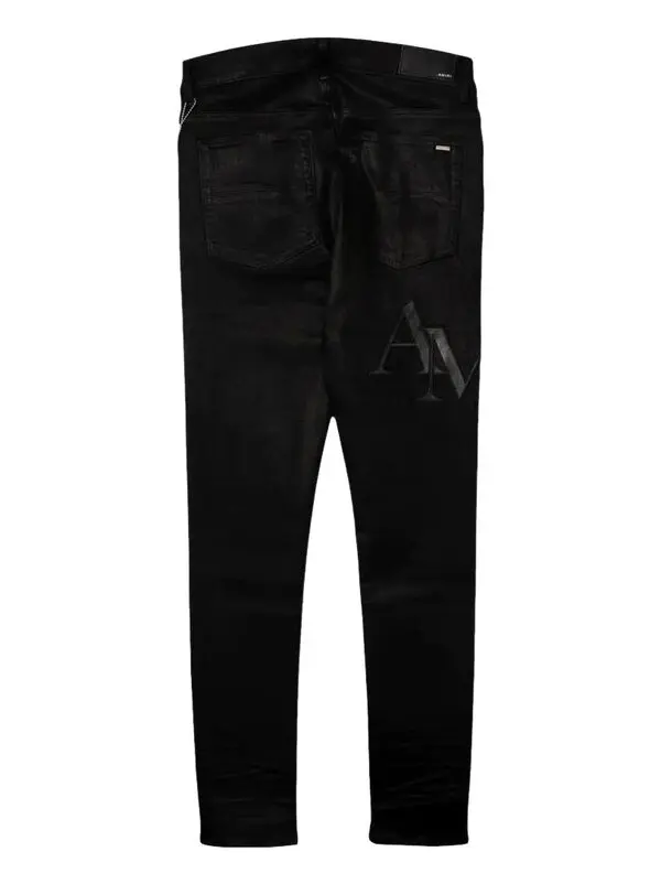Amiri Logo-detail Jeans - Black