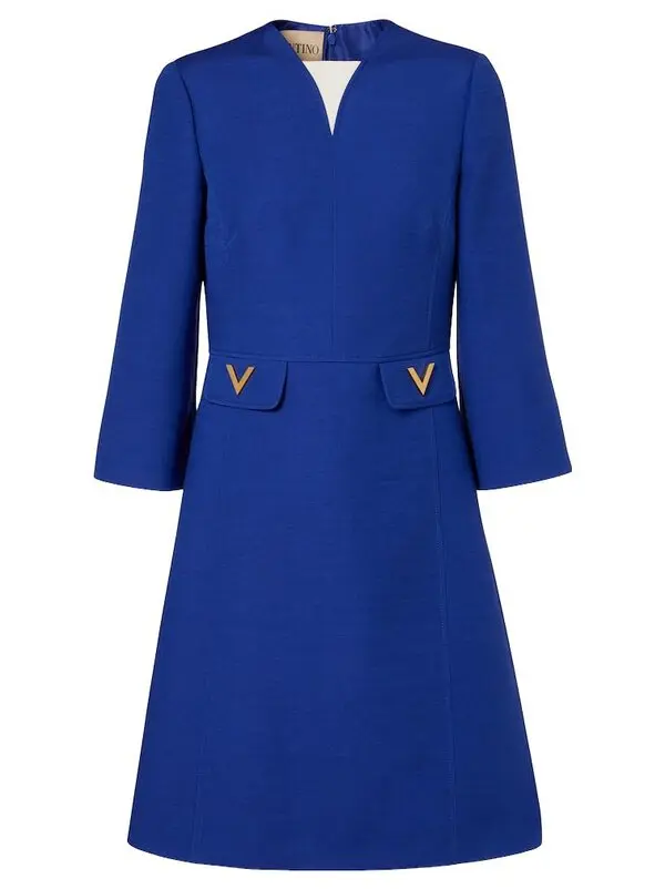 Valentino Garavani Crepe Couture Minidress - Blue