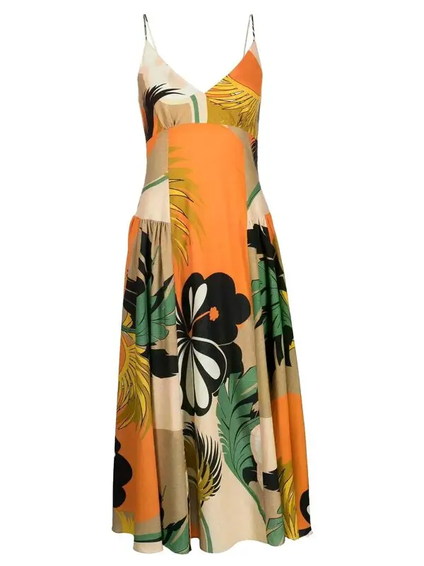 BAMBAH Amazonia Mix-print Sleeveless Maxi Dress - Multicolour