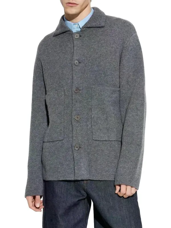 LISA YANG Patch-pocket Cardigan - Grey