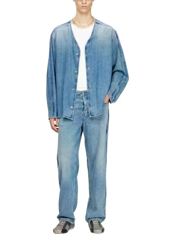 DIESEL® D-cadi-s V-neck Shirt - Blue