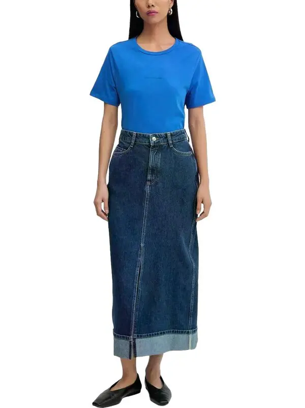 Marc O'polo Denim Midi Skirt - Blue