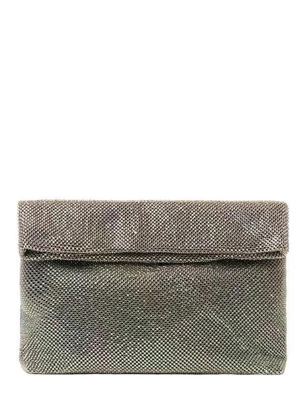 TWENTY FOURHAITCH Dunham Pewter Maxi Clutch Bag - Neutrals