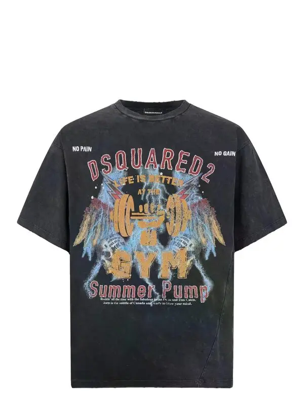 Dsquared2 Rock Wash Iron Fit T-shirt - Grey