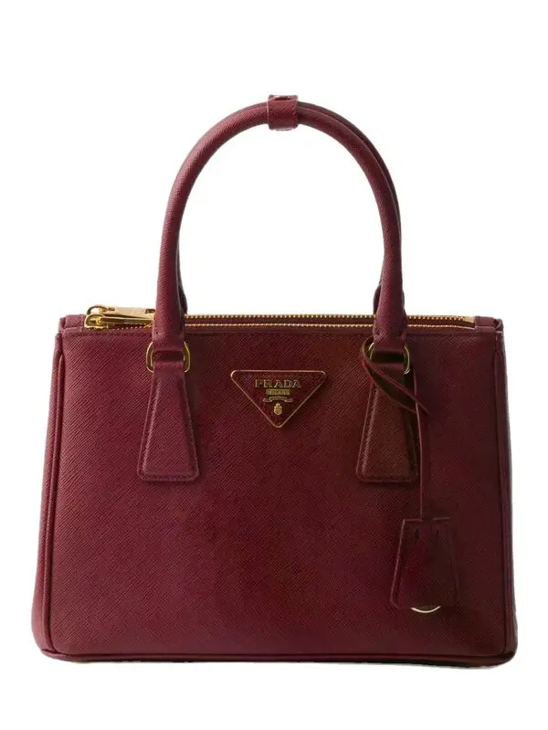 Prada Saffiano Leather Tote Bag - Red