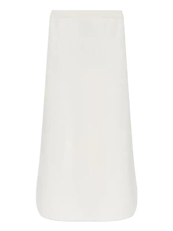 LISA YANG Dolly Knitted Midi Skirt - Neutrals