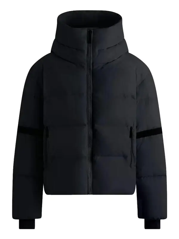 Fusalp Barsy Padded Jacket With High Neck And Velvet Stripes - Black