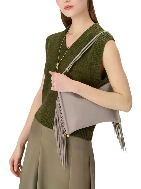 Furla Sfera Fringing Shoulder Bag - Neutrals