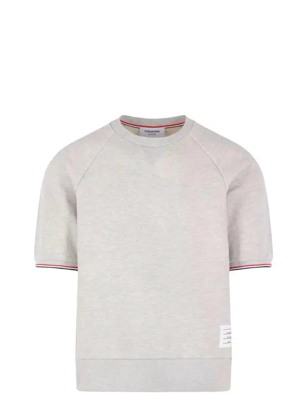 Thom Browne Short-sleeve Sweatshirt - Grey