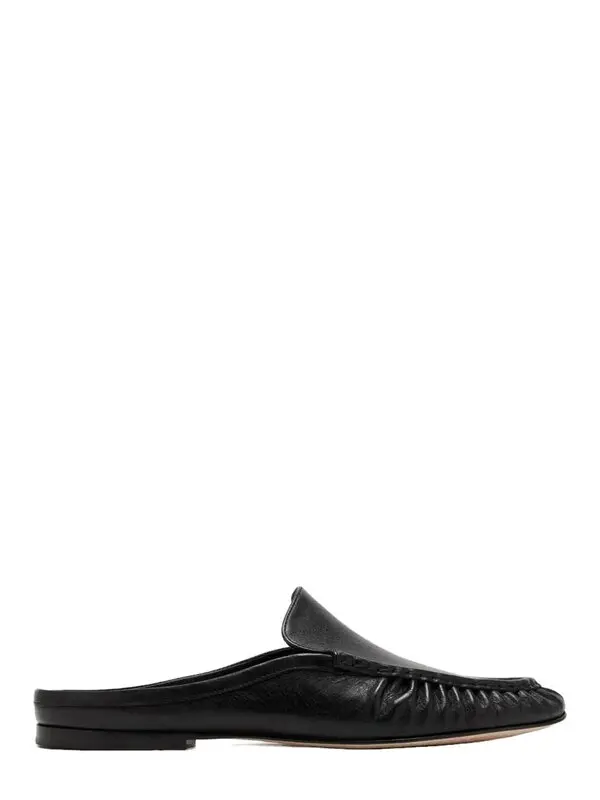 Vince Gathered Mules - Black