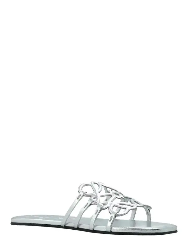 Loewe Cut-out Detail Sandals - Silver