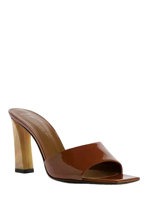 GIUSEPPE ZANOTTI Talia Square-toe Sandals - Brown