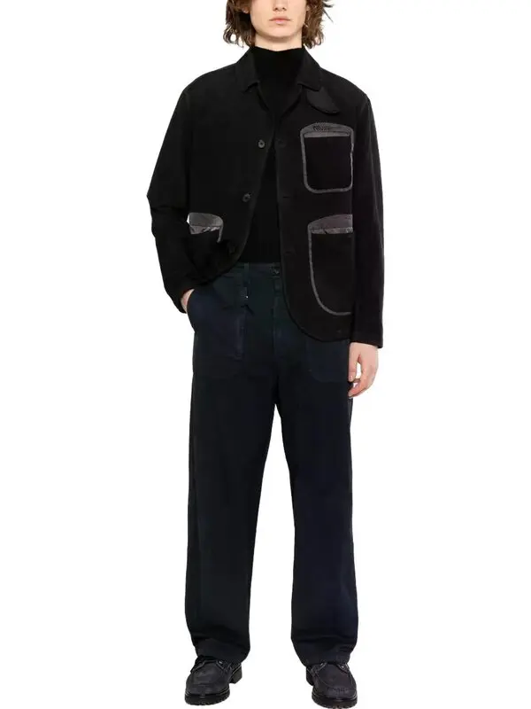 MASSIMO OSTI STUDIO Patch Pocket Trousers - Blue