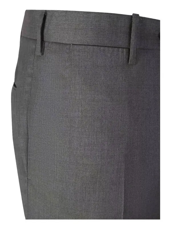 PT TORINO Slim Fit Wool Trousers - Grey