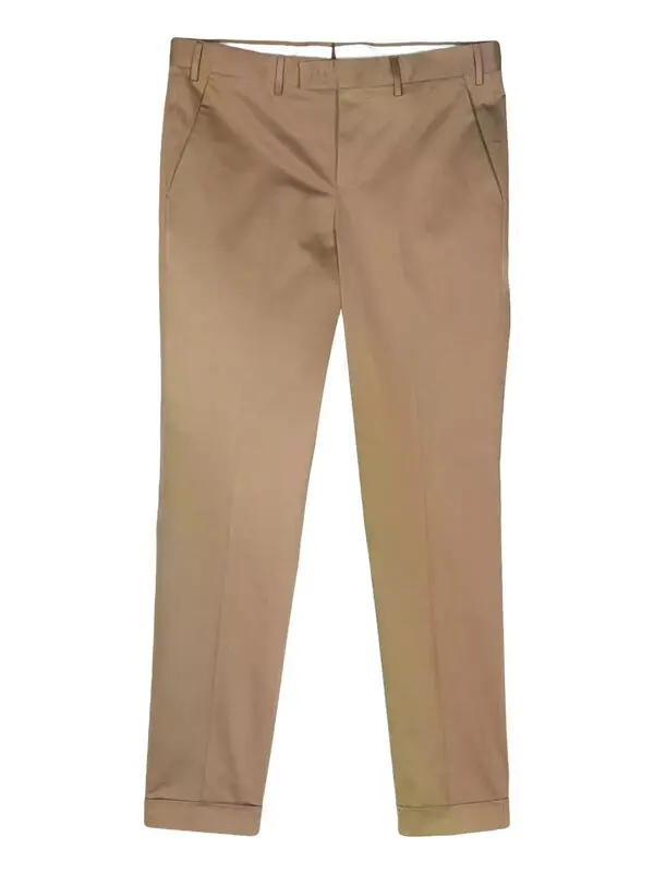 PT TORINO Mid-rise Tapered Trousers - Neutrals