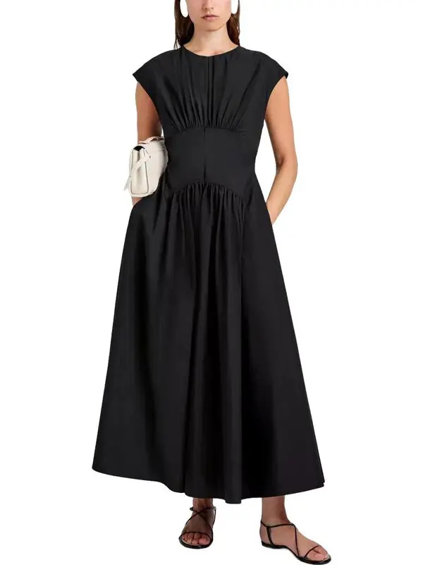 Proenza Schouler White Label Nyssa Gathered Detail Maxi Dress - Black