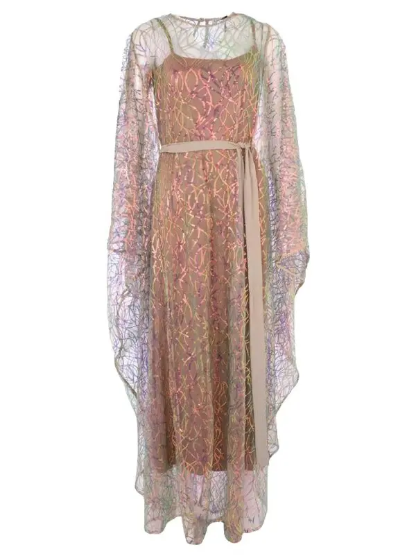 BARUNI Habiba Embellished Maxi Dress - Neutrals