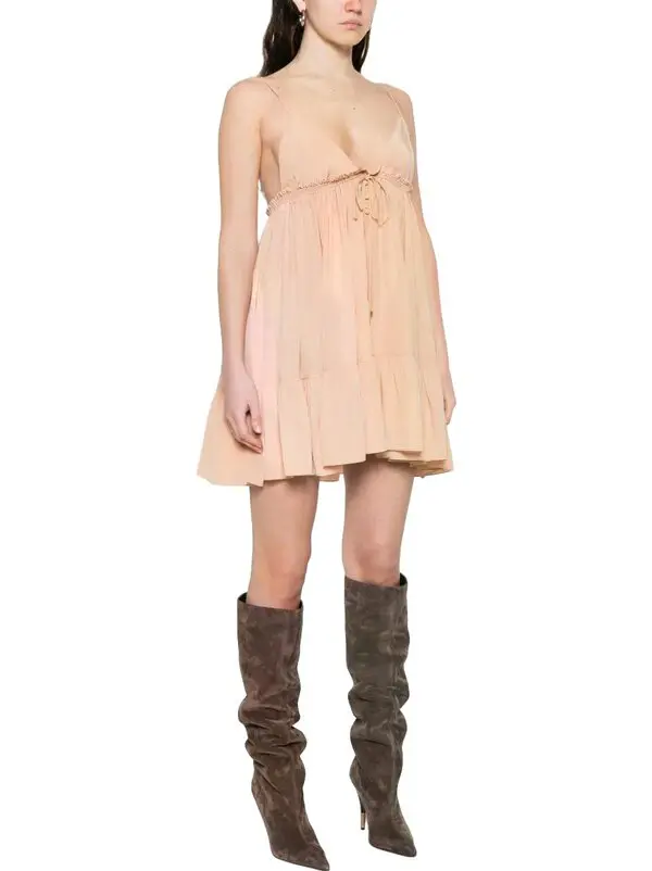 Chloé Ruffled Tiered Dress - Neutrals
