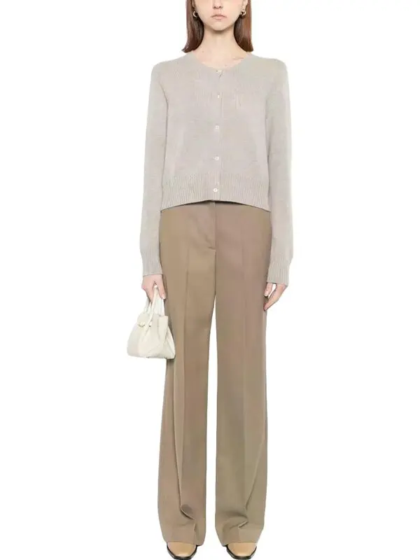 N.peal Chunky Crop Cardigan - Neutrals