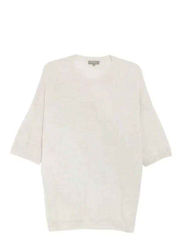 N.peal Short Sleeves Knit Top - Neutrals