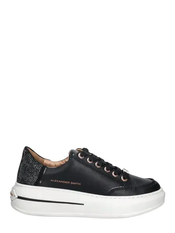 ALEXANDER SMITH Lancaster Appliqué Sneakers - Black