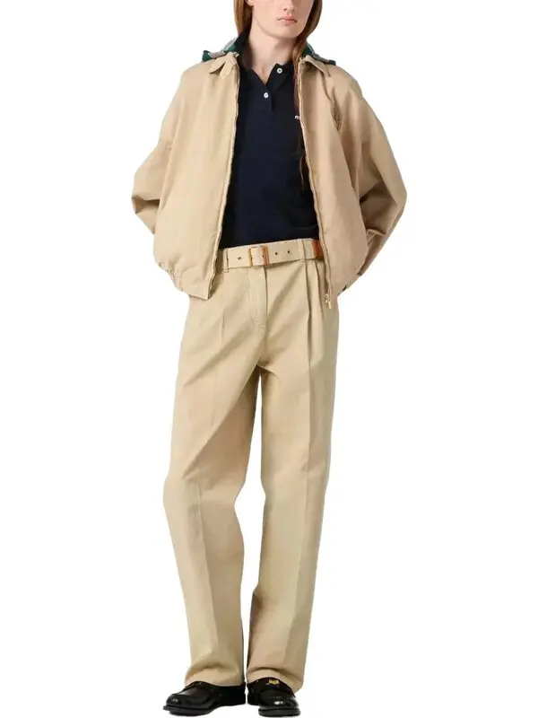 Miu Miu Zip-up Oversized Jacket - Neutrals