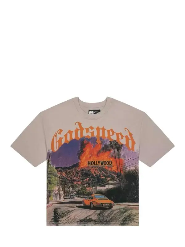 GODSPEED Los Scandalous Graphic T-shirt - Grey