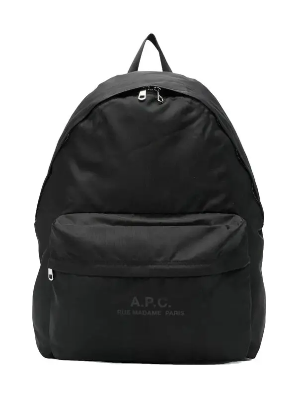 A.p.c. Zip Pocket Backpack - Black
