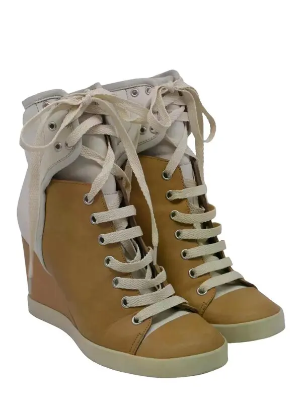 See By Chloé Wedge-heel High-top Sneakers - Brown