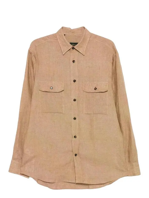 Brioni Chest-pocket Shirt - Brown