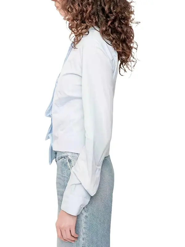 FAÇON JACMIN Christal Flared Shirt - Blue