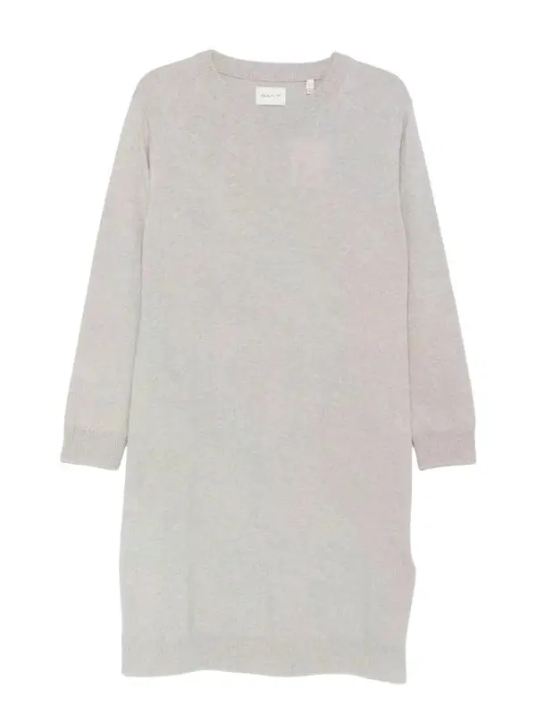 Gant Crew-neck Midi Dress - Grey