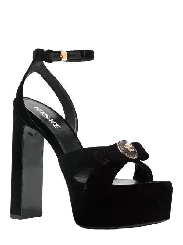 Versace Medusa Platform Sandals - Black