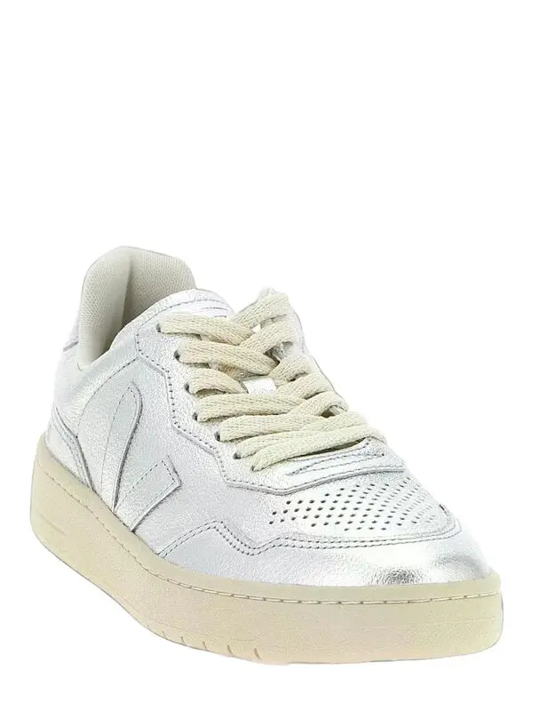 VEJA V-90 Metallic Sneakers - Silver_1